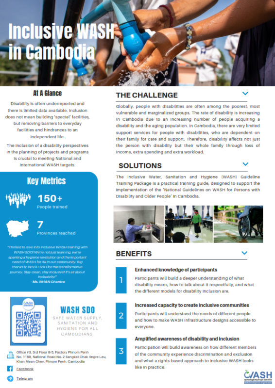 Inclusive Wash – WASH Skills Development Organization